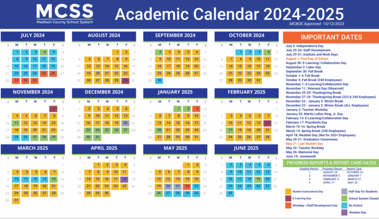 Madison County Alabama School Calendar 24-25 [PDF] - EduCounty