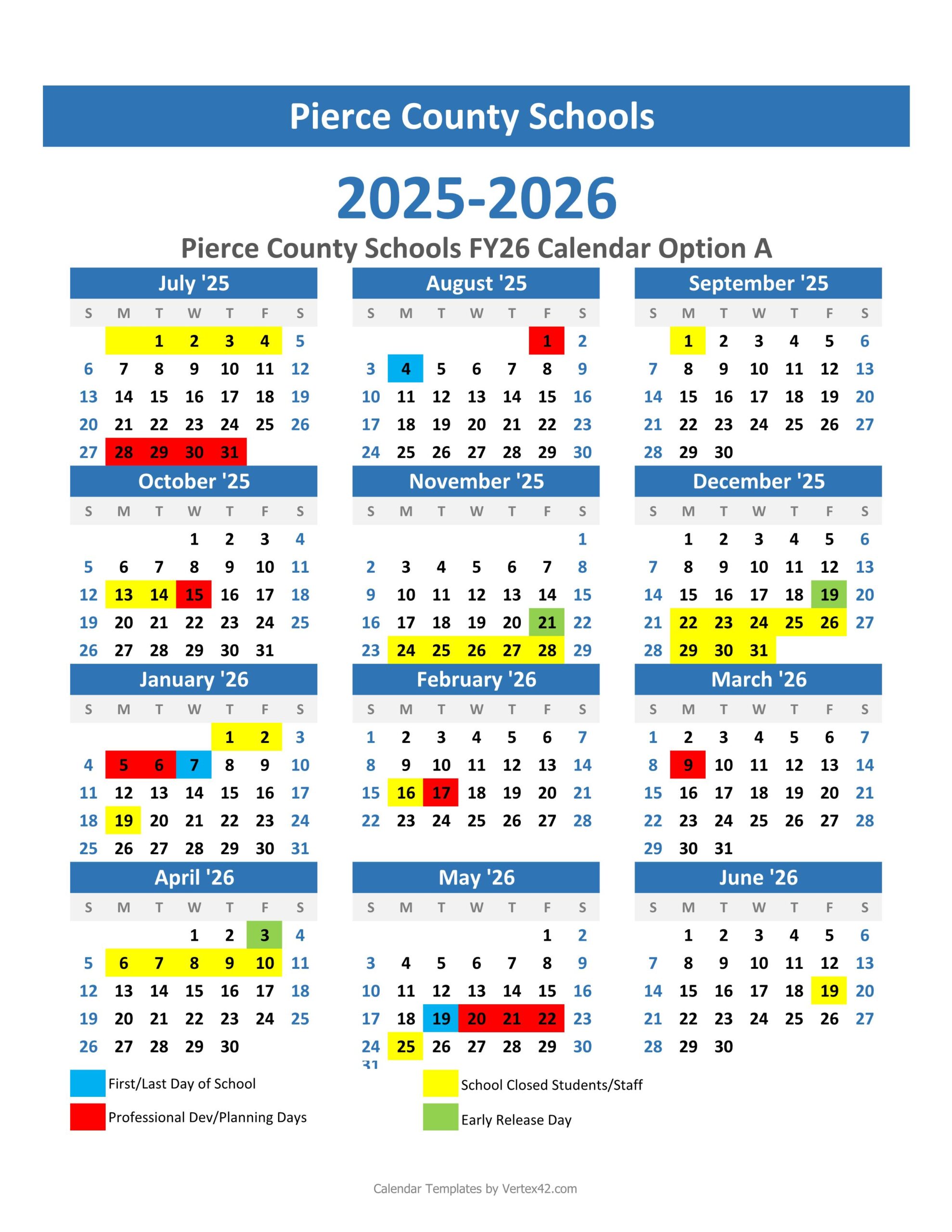 Pierce County ga Schools Calendar 25-26 [PDF] - EduCounty