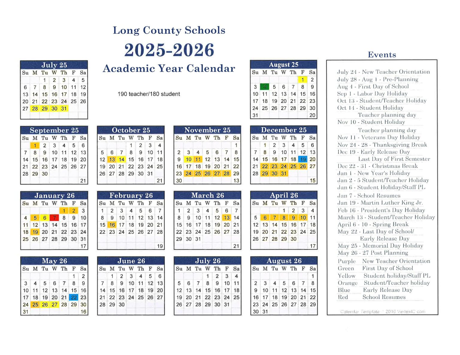 Long County Schools Calendar 25-26 [PDF] - EduCounty