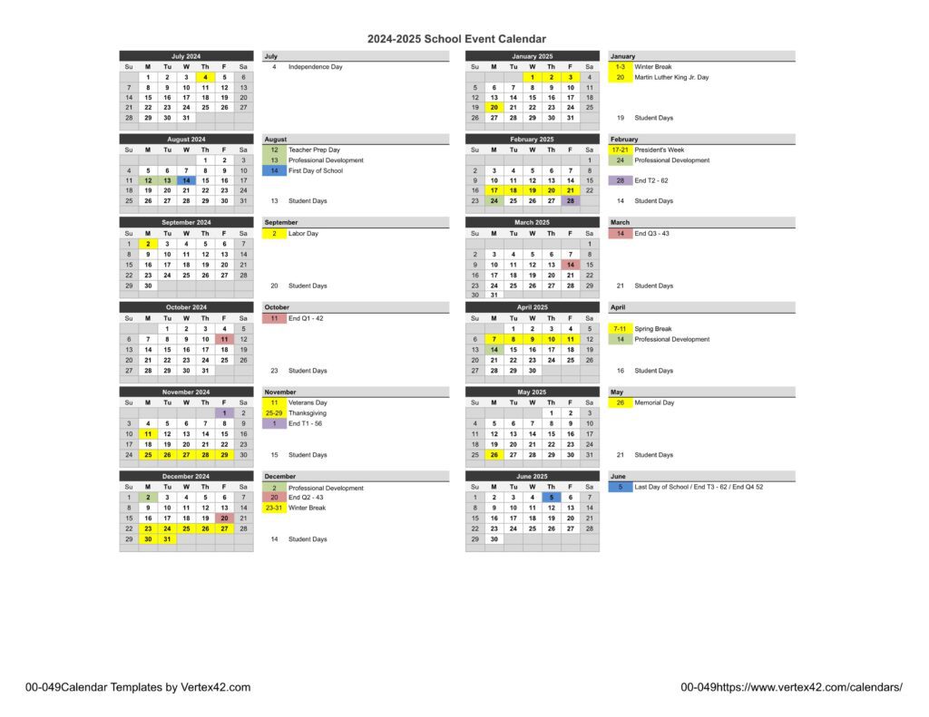 San Marino Unified SMUSD Calendar 25-26 [PDF] - EduCounty