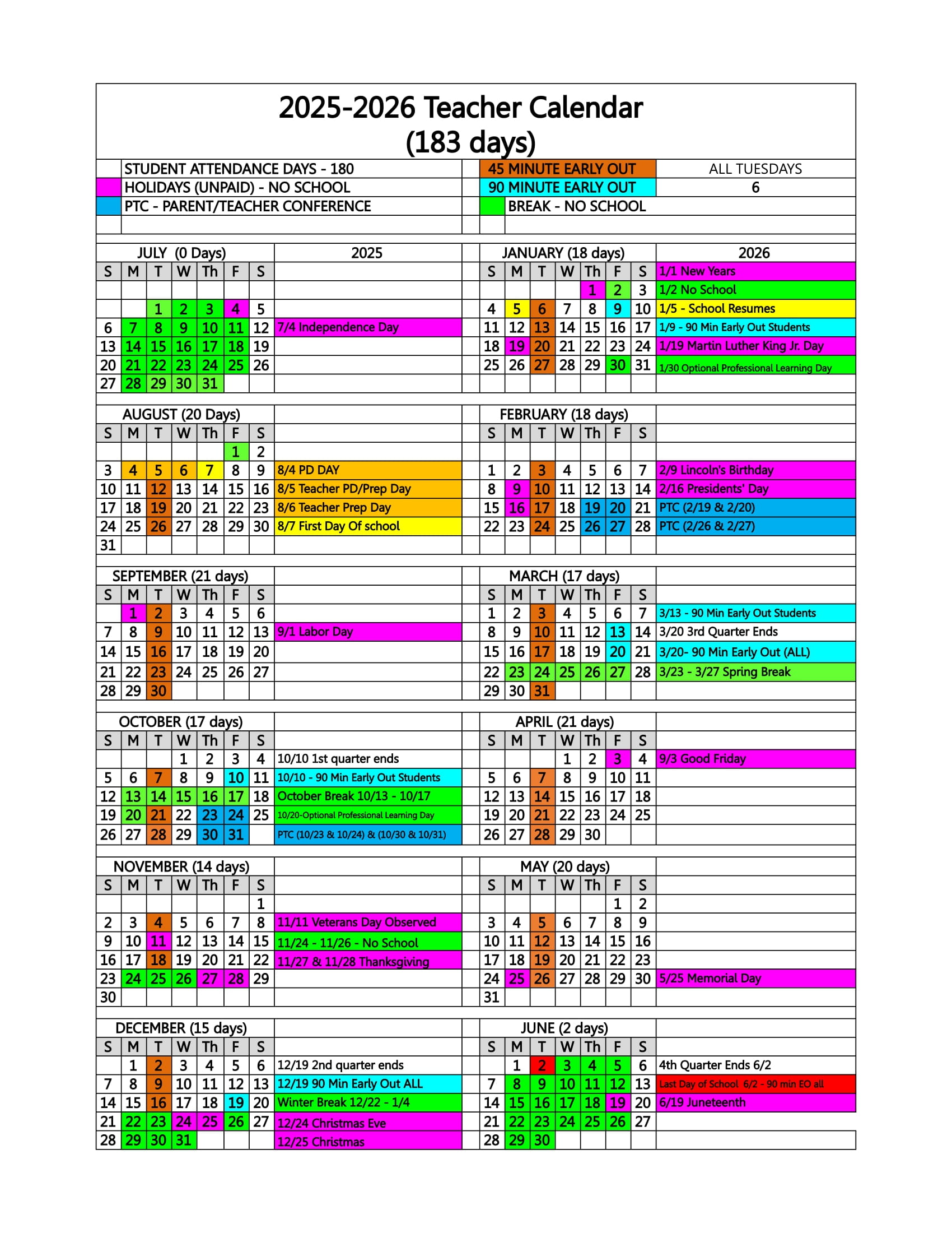 Adelanto Elementary School District Calendar 25-26 [PDF] - EduCounty
