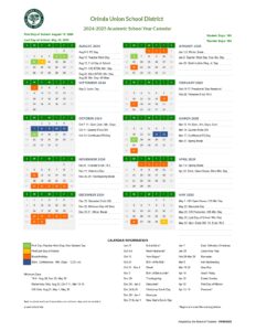 Orinda Union School District Calendar 25-26 [PDF] - EduCounty