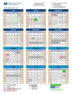 Santa Clara Unified School District Calendar 25-26 [PDF] - EduCounty