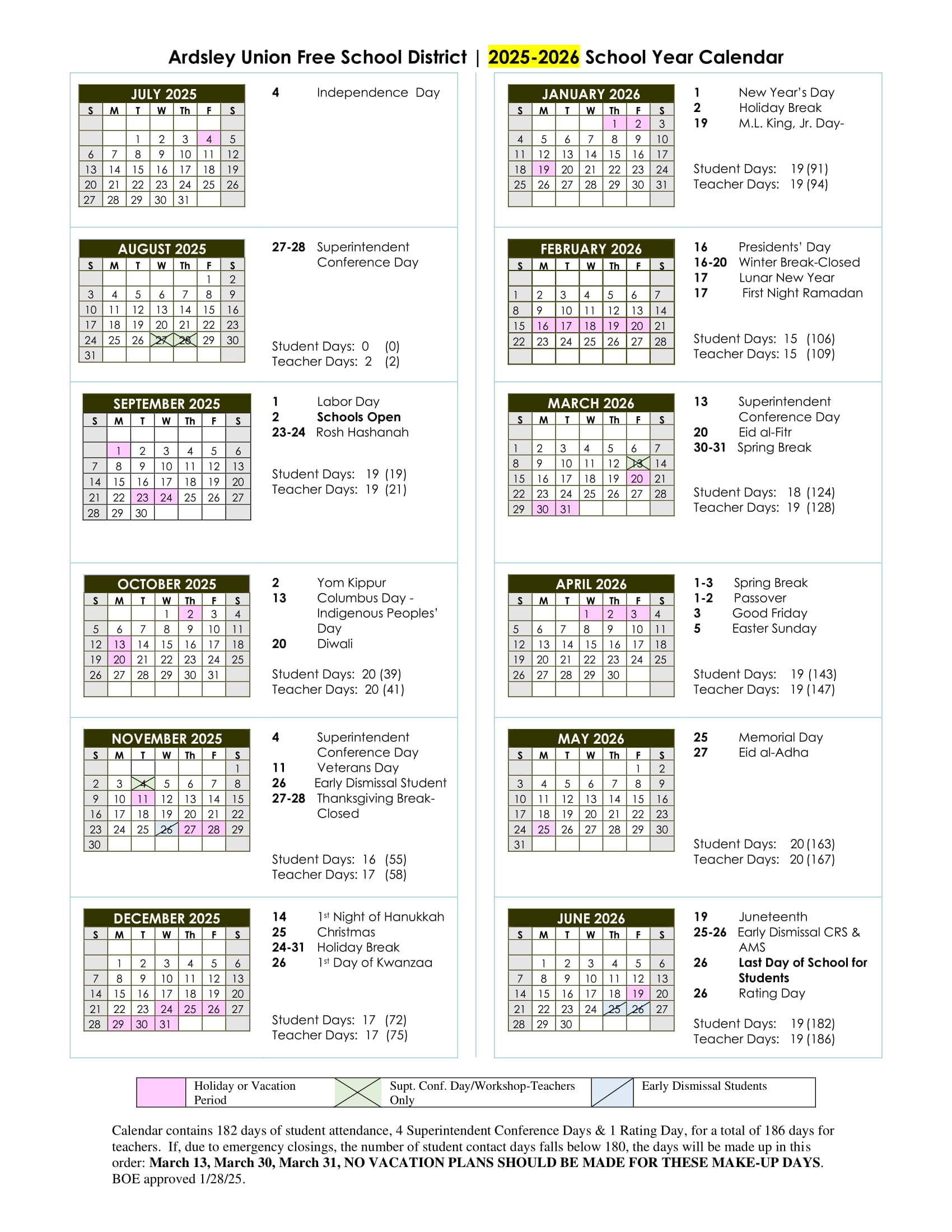 School Calendars - EduCounty