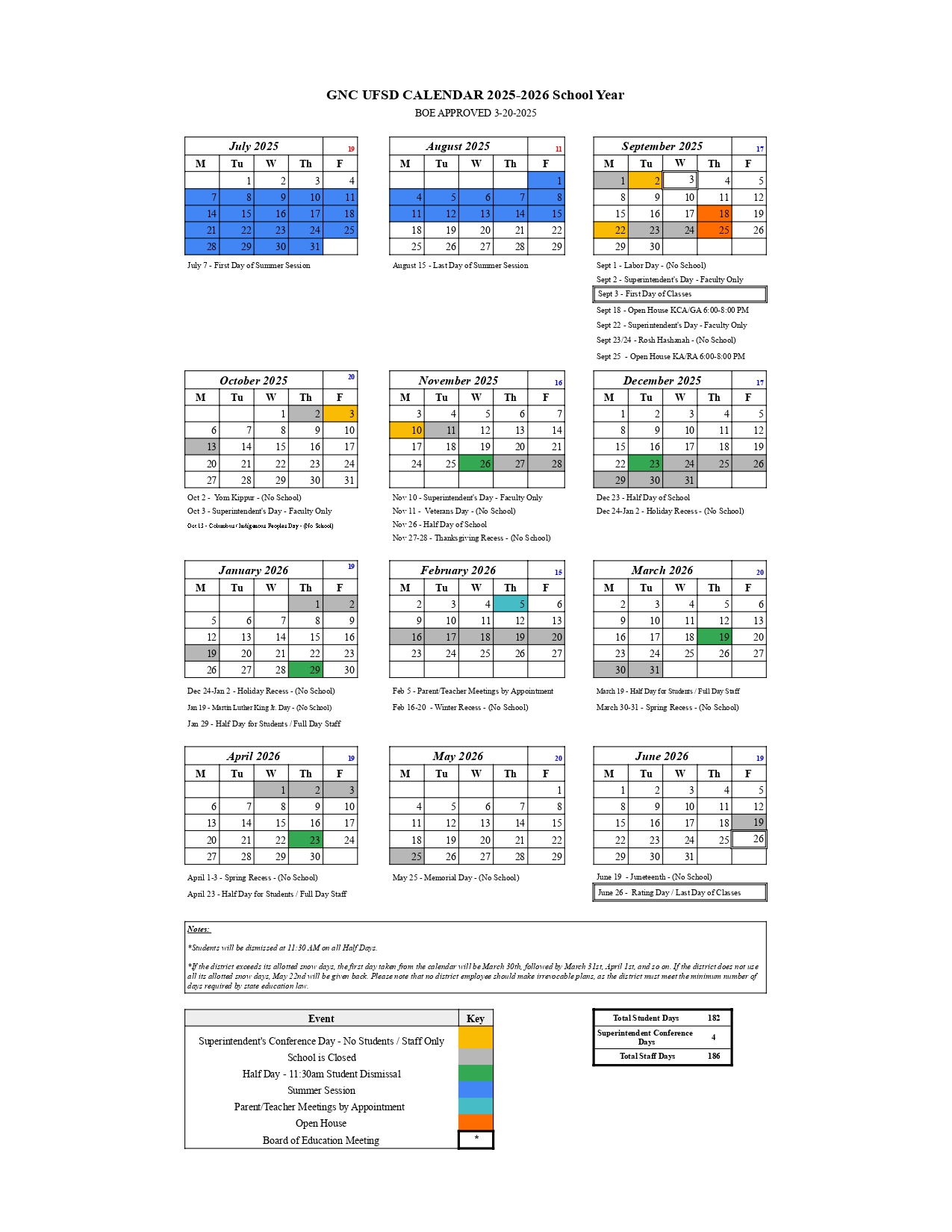 Greenburgh-North Castle UFSD Calendar 25-26 REVISED - EduCounty