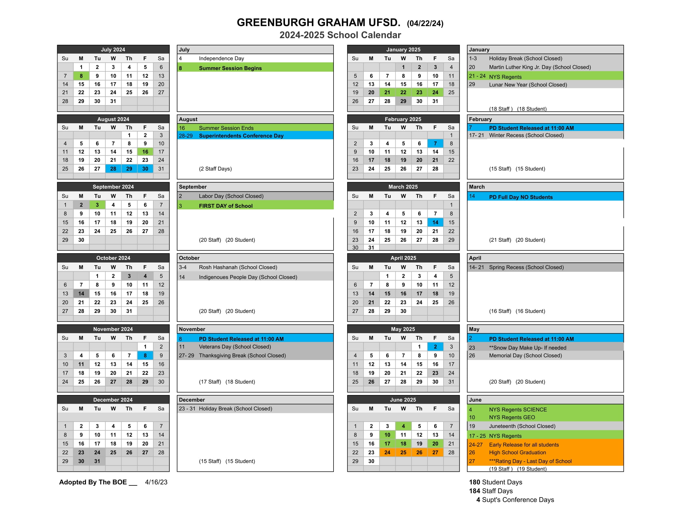 Greenburgh Graham UFSD Calendar 25-26 Revised - EduCounty