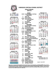 Harrison HCSD Calendar 25-26 [pdf] revised - EduCounty