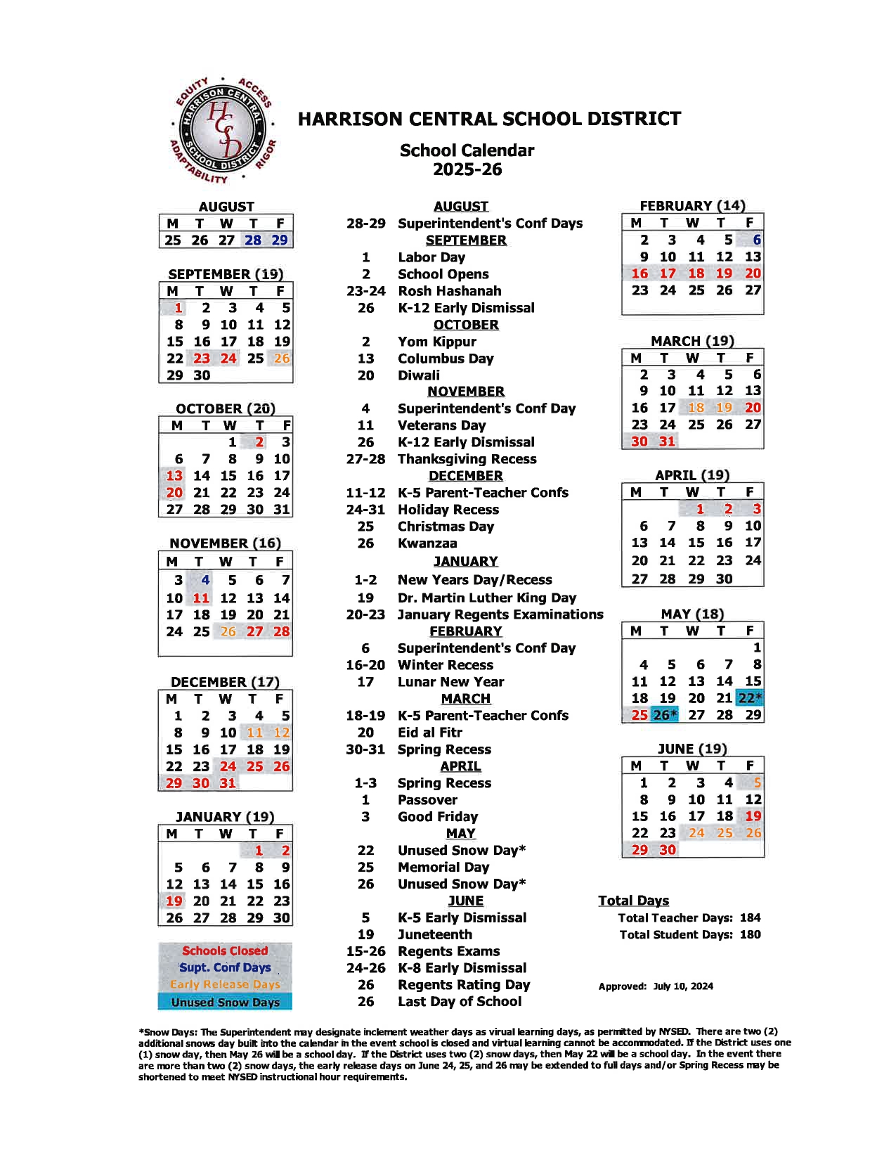 Harrison HCSD Calendar 25-26 [pdf] revised - EduCounty
