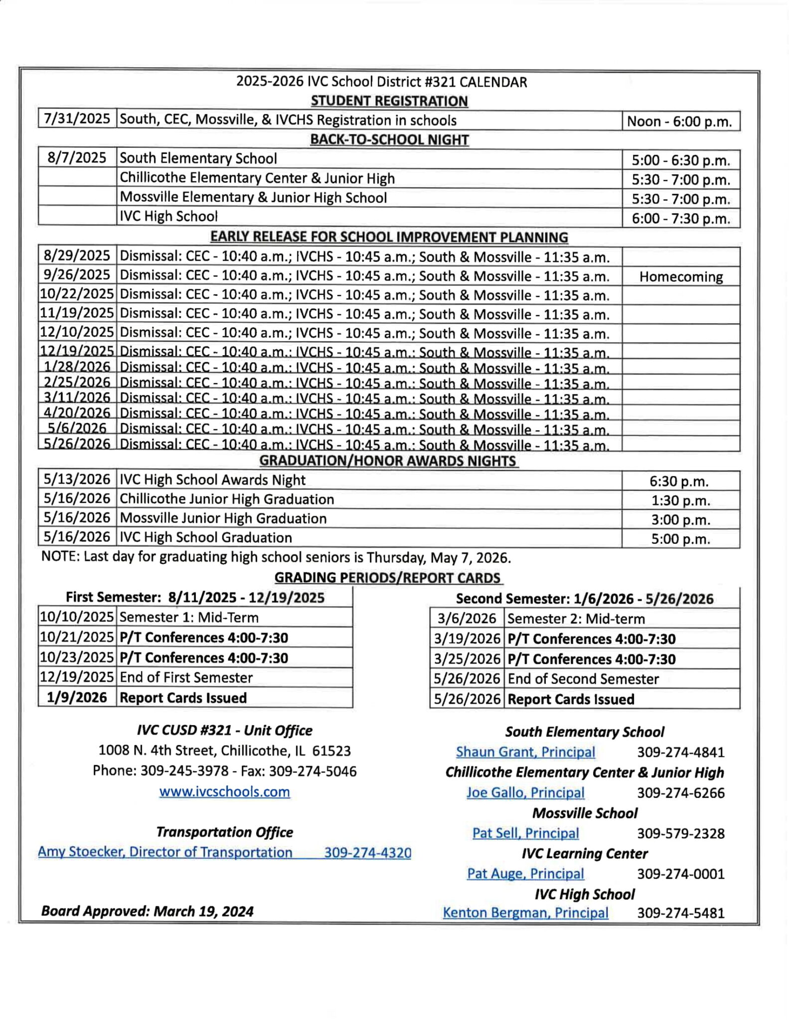 IVC District 321 Calendar 25-26 revised - EduCounty