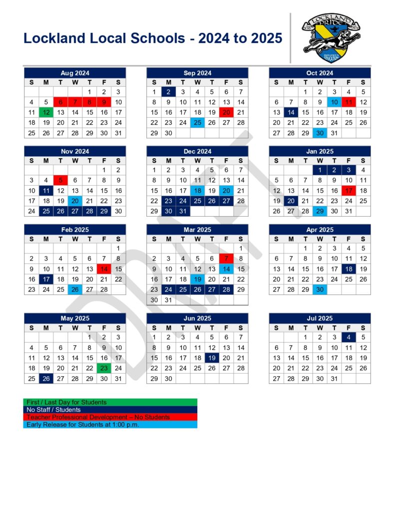 Lockland Local Schools Calendar 25-26 Revised [PDF] - EduCounty