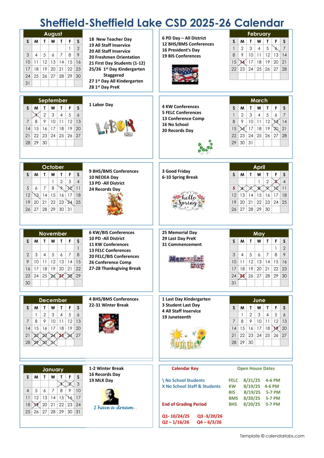 Sheffield-Sheffield Lake City Schools Calendar 25-26 Revised [PDF ...