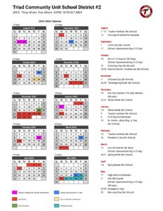 Triad Community Unit TCUSD Calendar 25-26 revised - EduCounty
