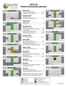 Clover Park School district WA Calendar 25-26 Revised [PDF] - EduCounty
