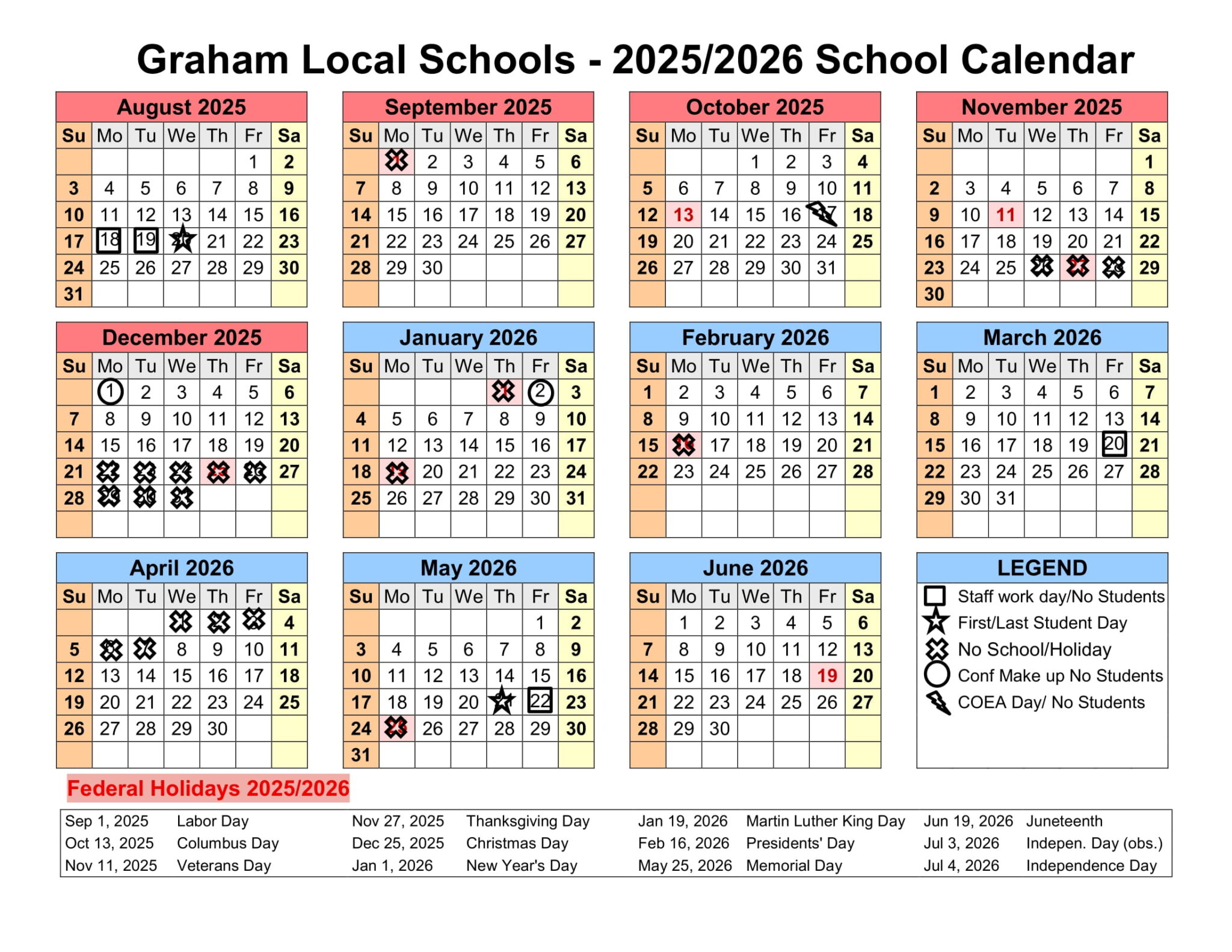 Graham Local Schools Calendar 25-26 Revised [PDF] - EduCounty