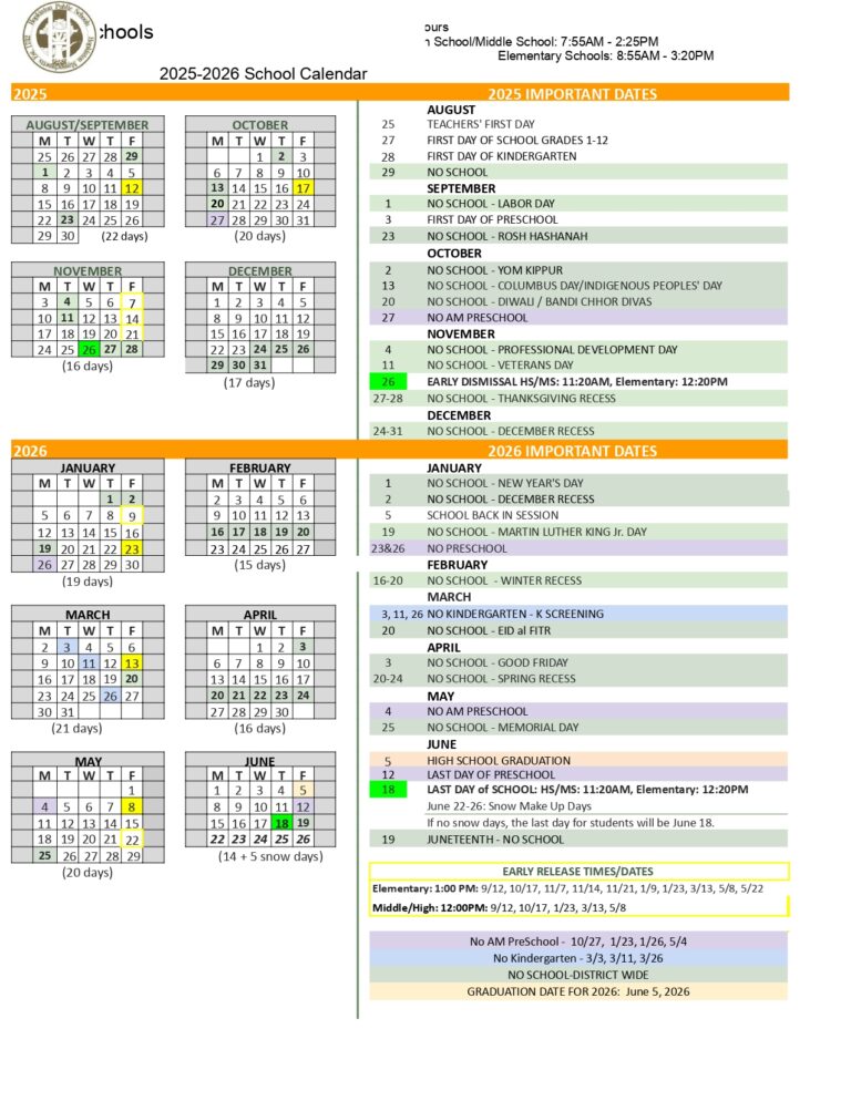 Hopkinton Public Schools Calendar 25-26 Revised [PDF] - EduCounty