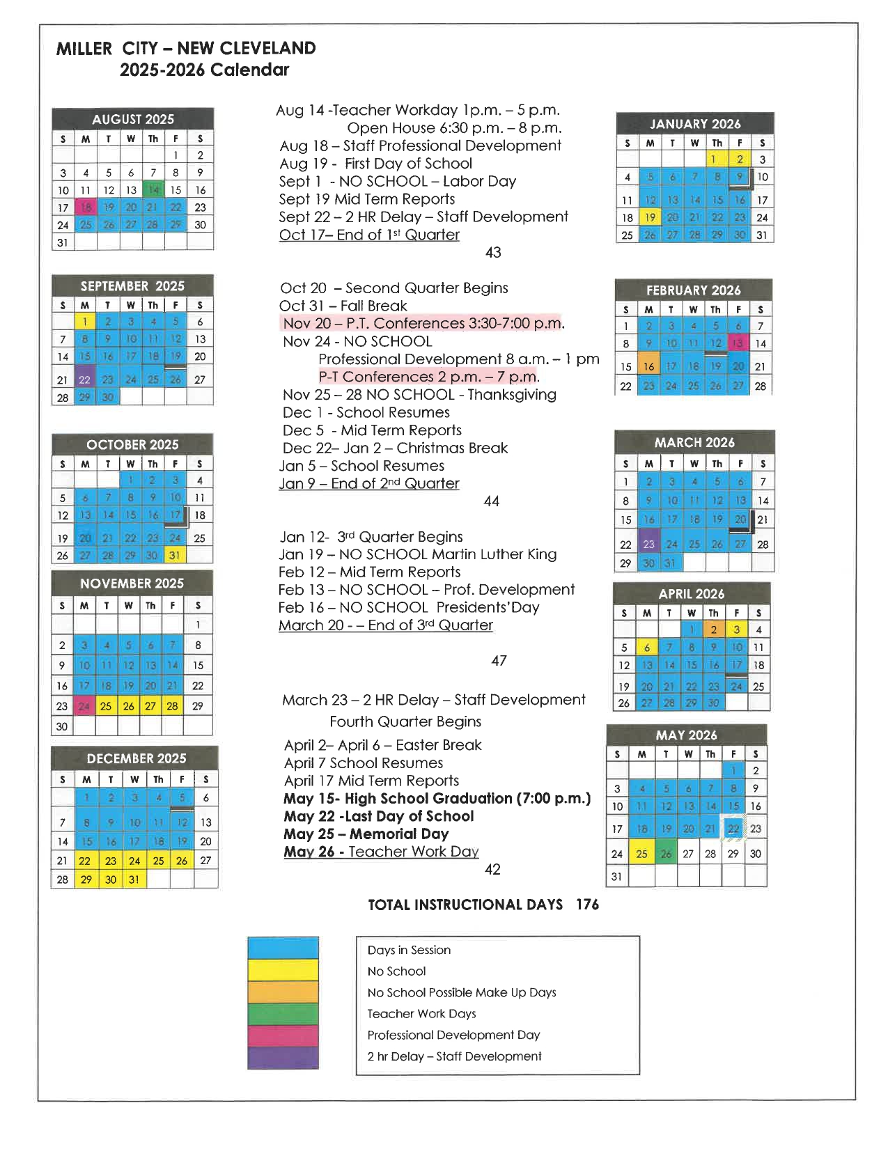 Miller City-New Cleveland District Calendar 25-26 Revised [PDF] - EduCounty
