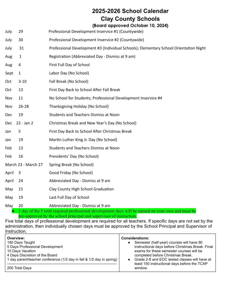 Clay County Schools TN Calendar 25-26 Revised [PDF] - EduCounty