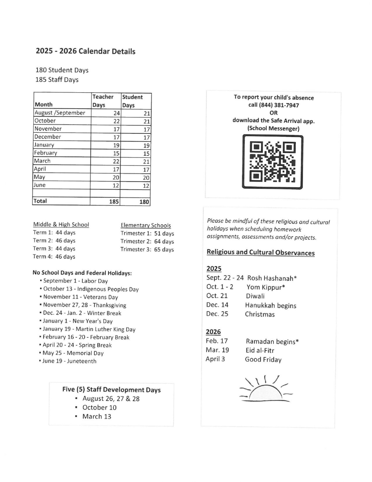Foxborough Public Schools ma Calendar 25-26 Revised [pdf] - EduCounty