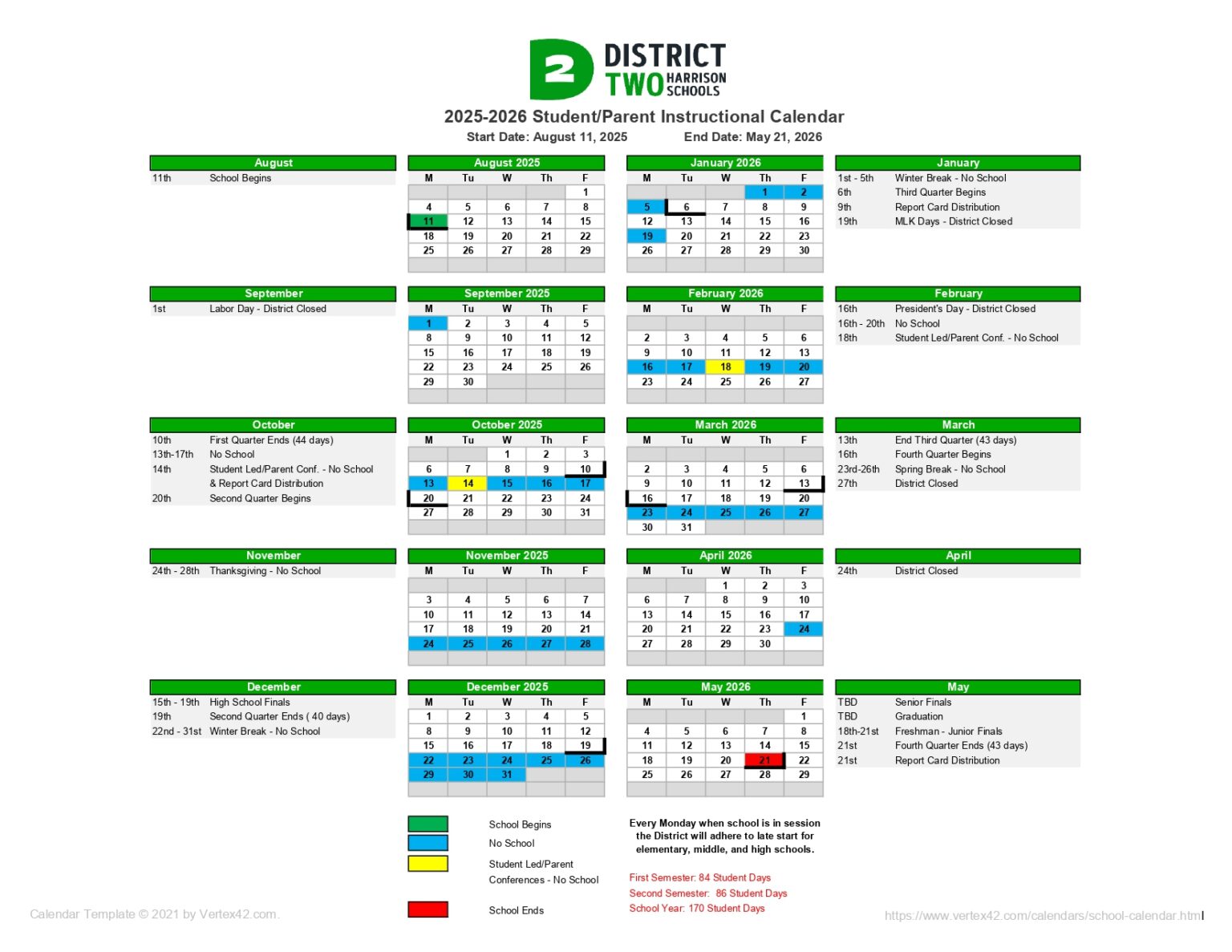 Harrison School District 2 Calendar 25-26 Revised [PDF] - EduCounty