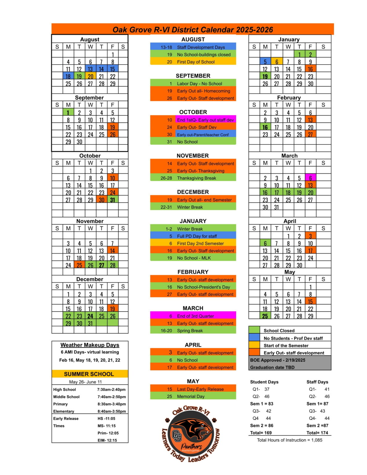 School Calendars - EduCounty