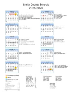 Smith County School System Calendar 25-26 Revised [PDF] - EduCounty